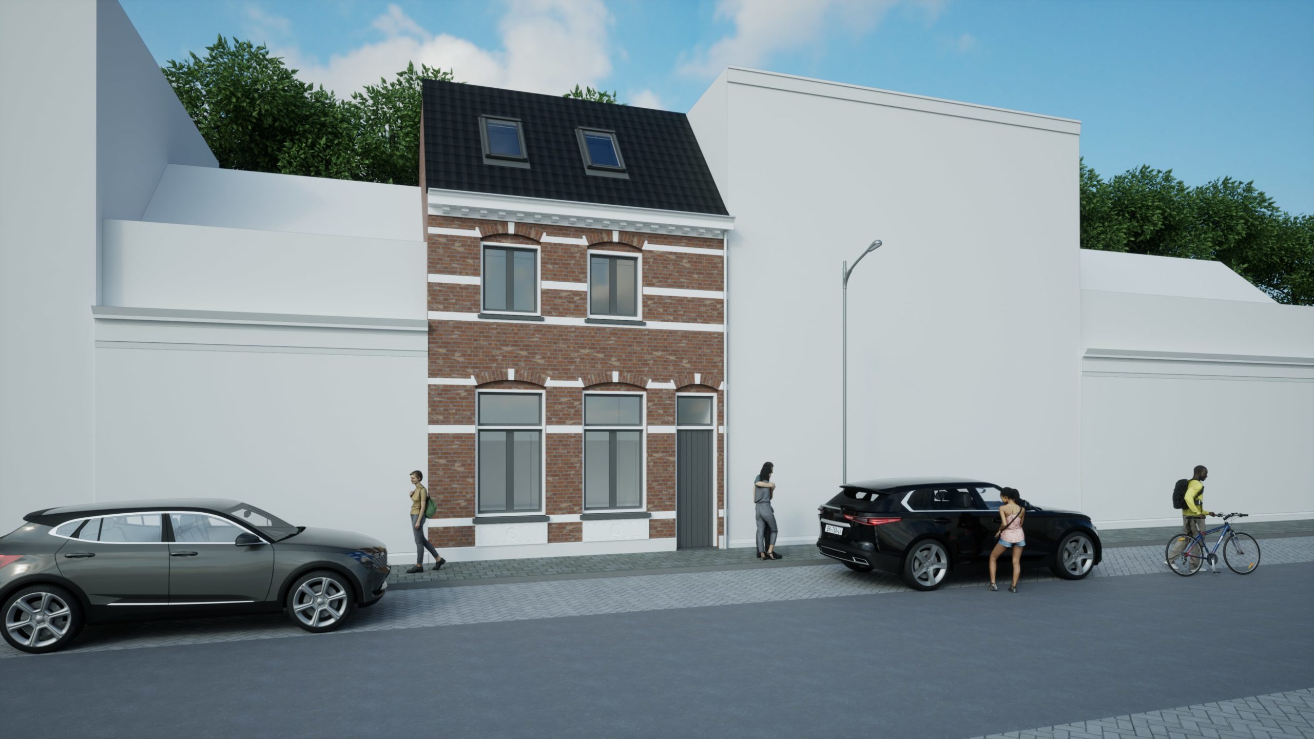 Opbouwen verdieping Beekstraat Breda - Mook - Bouwkundig teken ...